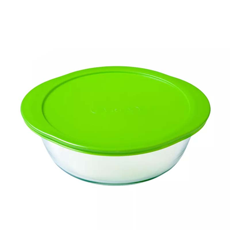 Pyrex Cook & Store 2.3L Round Glass Dish with Airtight Lid – Oven‑Safe ...