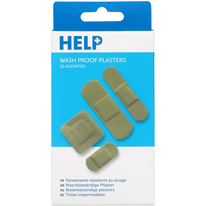 Shop Help Washproof Plasters Pack of 20, Waterproof Bandages – Mahahome.com
