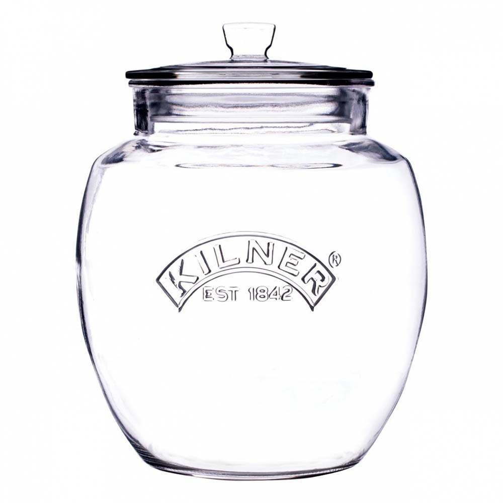 Shop Kilner Push‑Top Storage Jar 4L – Airtight Glass Pantry Canister ...