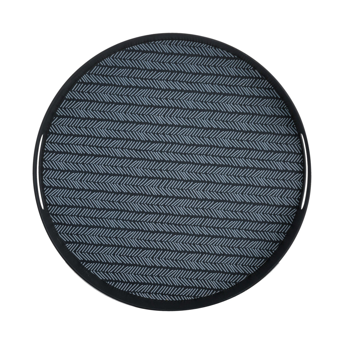 Shop Typhoon Monochrome Bamboo Fibre Round Serving Tray - 38cm ...