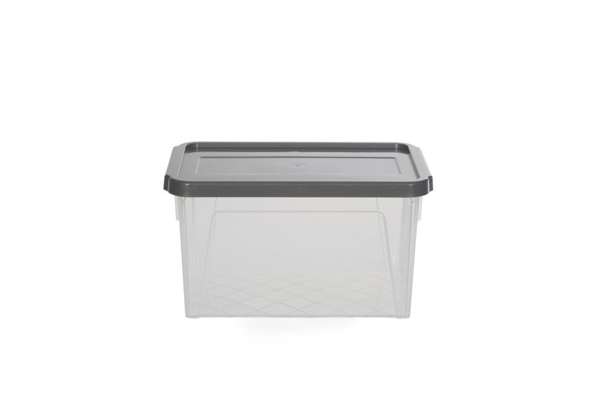 Whitefurze Spacemaster Storage Box, 2L, Silver | Mahahome.com