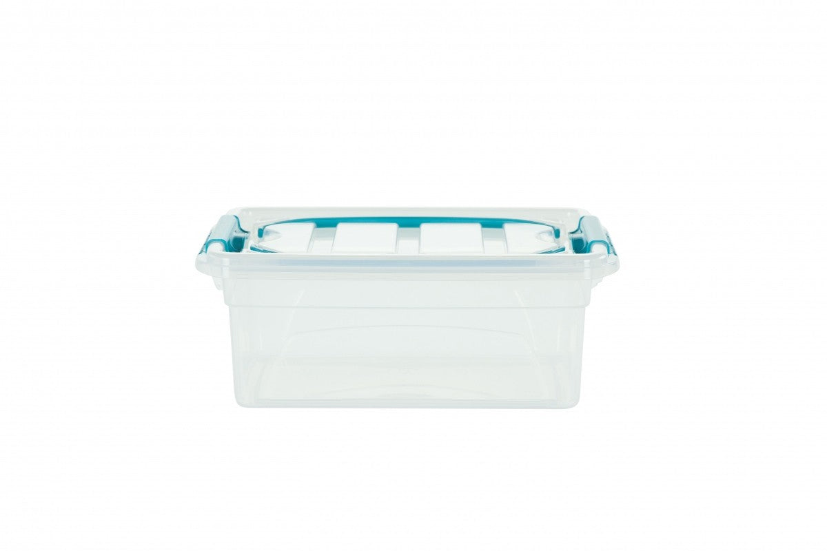 Shop 5L Whitefurze Clear Storage Box – Stackable with Handle & Lid ...