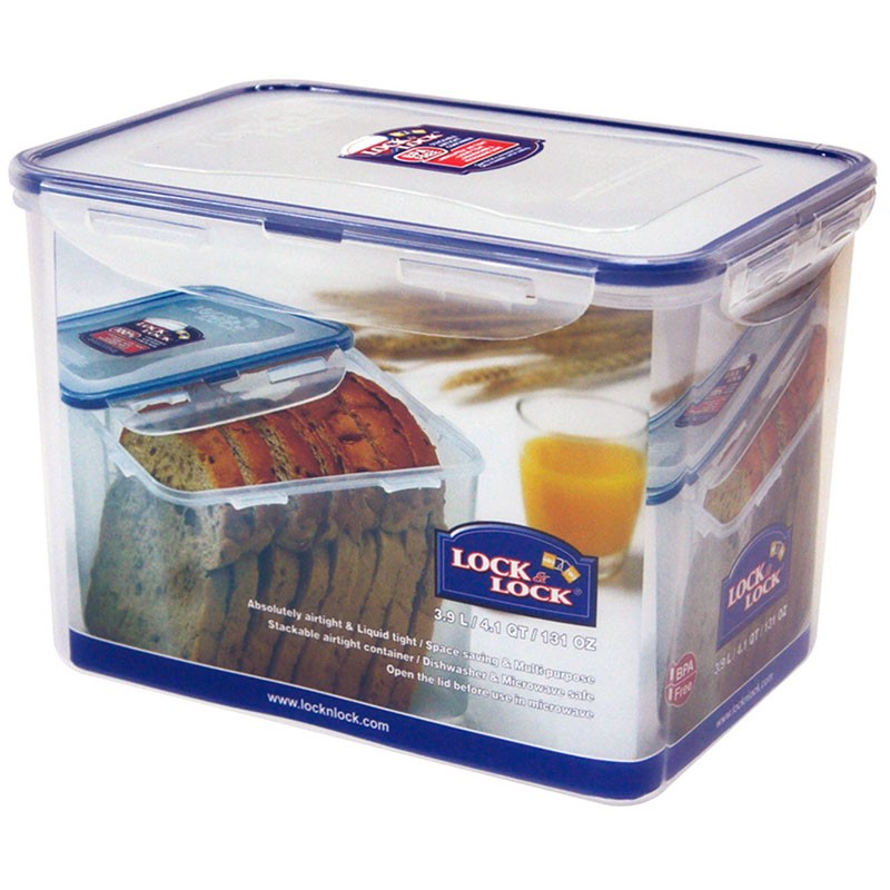 Lock and Lock Rectangular Food Container, 3.9L | Mahahome.com